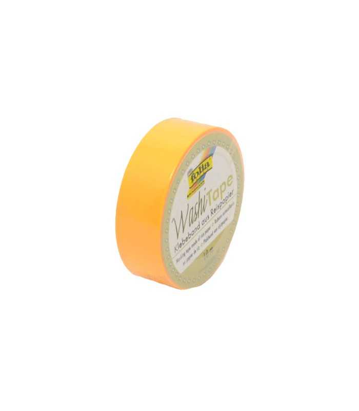 WASHI TAPE FOLIA AMARILLO FLUORESC 15 MMx10 METROS
