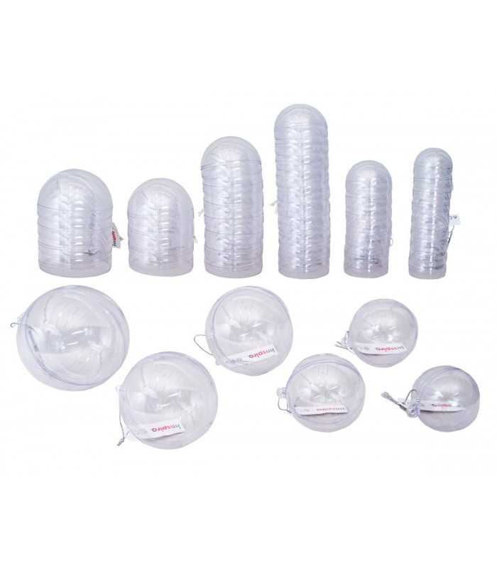 MAXI PACK BOLAS PLÁSTICO TRANSPARENTE 63 UD.
