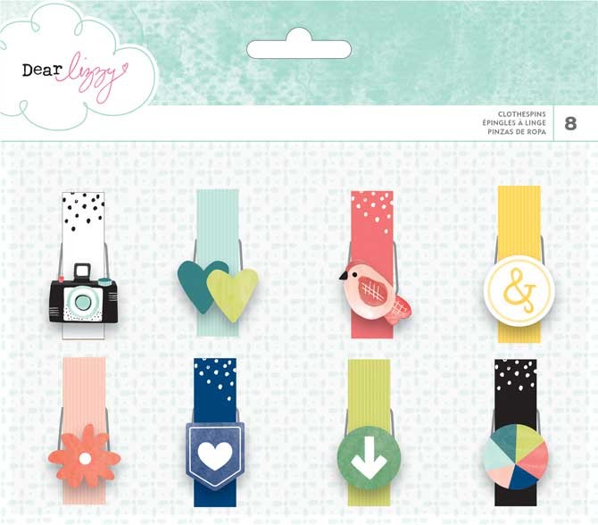 Pinzas scrapbooking, pinzas para decorar y decoradas, para tus ...