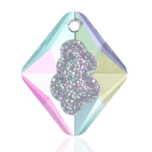 6926 Growing Crystal Rhombus Pendant de Cristales de Swarovski.